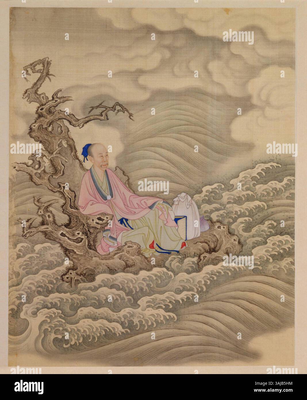 Ink and color painting of the Yongzheng Emperor, housed at The Palace ...