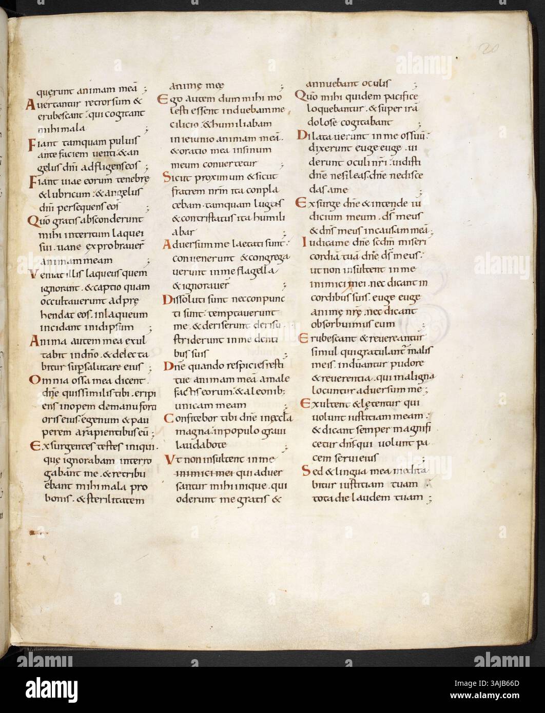 The Harley manuscript 603 f020r is an illuminated psalter from around ...