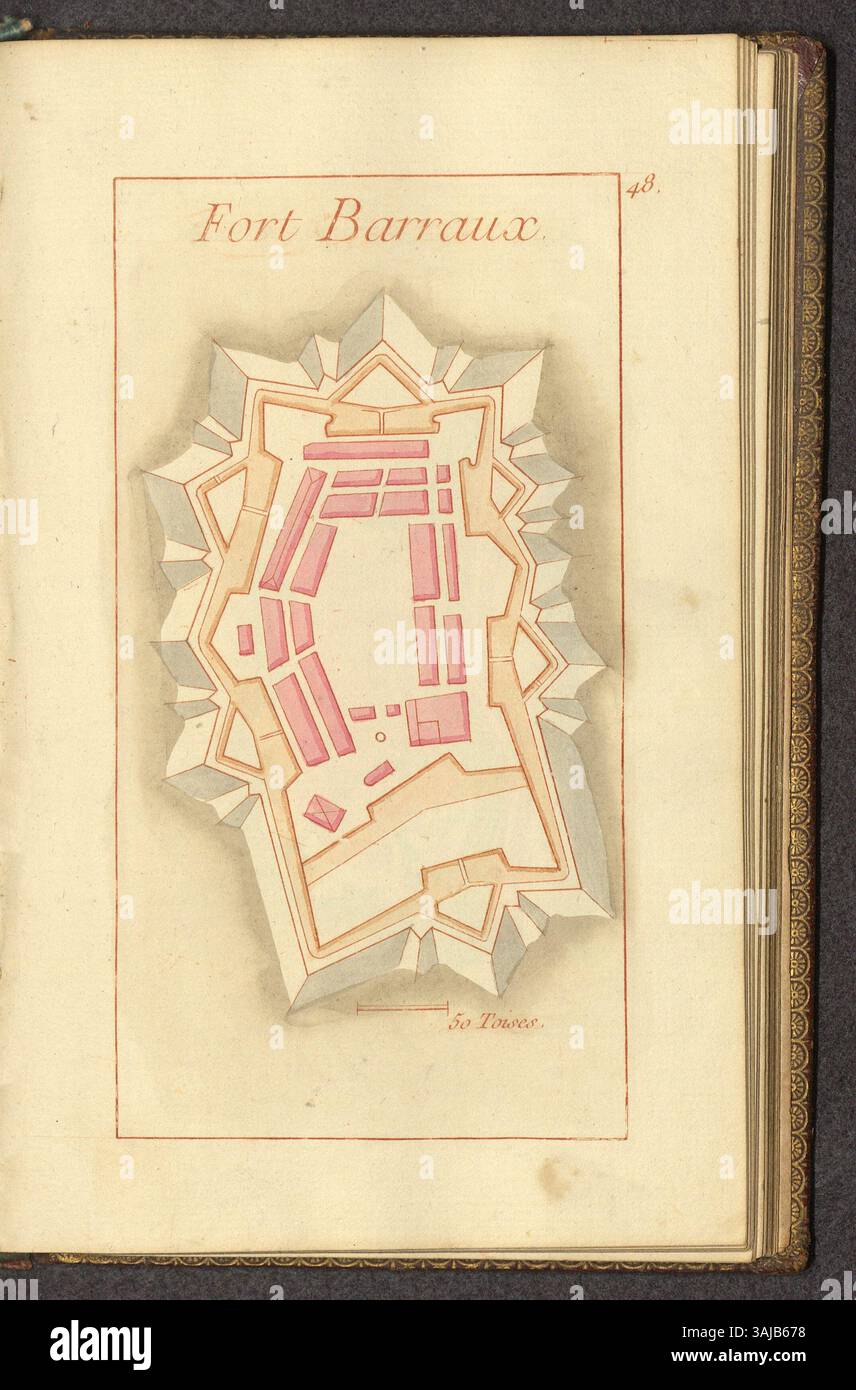 This work by Georges-Louis Le Rouge highlights the fortifications ...