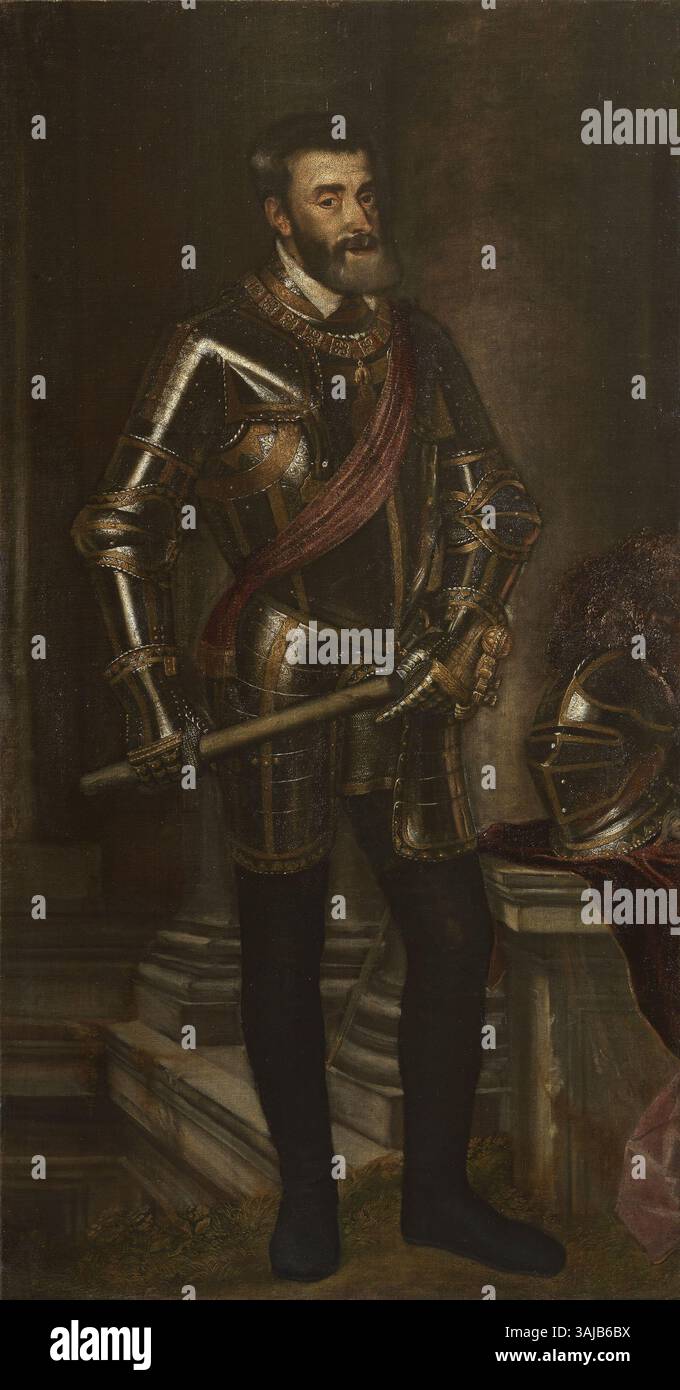 This portrait, attributed to the Florentine school, depicts Emperor ...