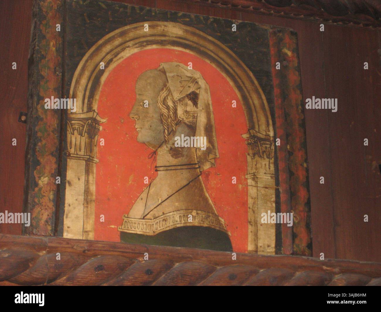 This portrait, 'Woman,' created around 1500 by an anonymous artist from ...