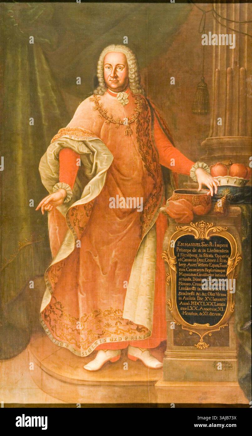 ‘Equestrian Portrait of Prince Emanuel von Liechtenstein’ by Philipp ...