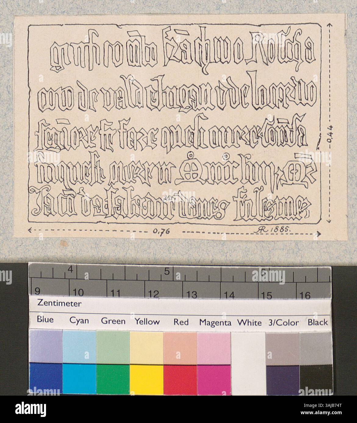 This inscription plaque, created by Johann Rudolf Rahn in 1885, is ...