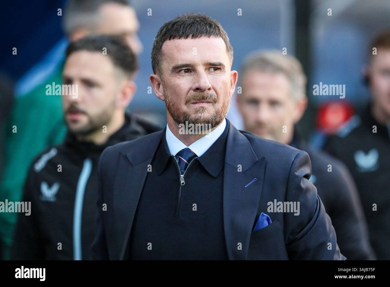 10 April 2025. Glasgow, UK. Rangers played Athletic Club at Ibrox ...