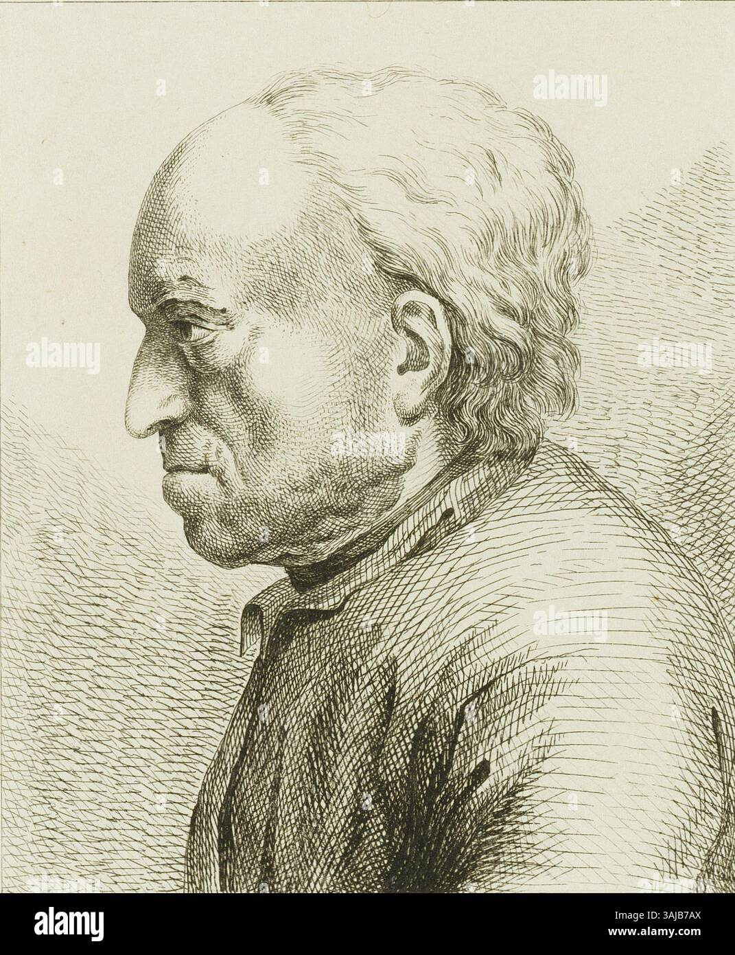 Copper engraving of Johann Jacob Rambach, a notable academic figure ...
