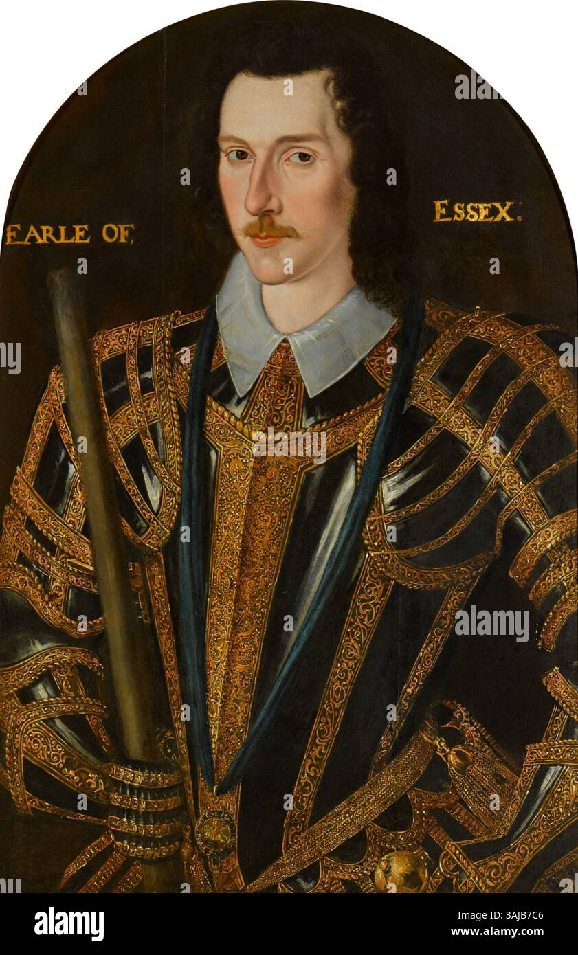 Portrait of Robert Devereux, 2nd Earl of Essex, painted by Sir William ...