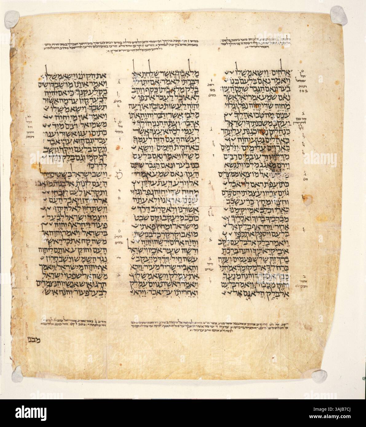 The 179th page of the Leningrad Codex, from 1008-1011, contains text ...
