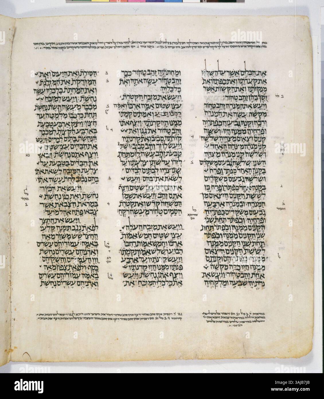 Folio 054b of the Leningrad Codex, dated between 1008 and 1011 ...