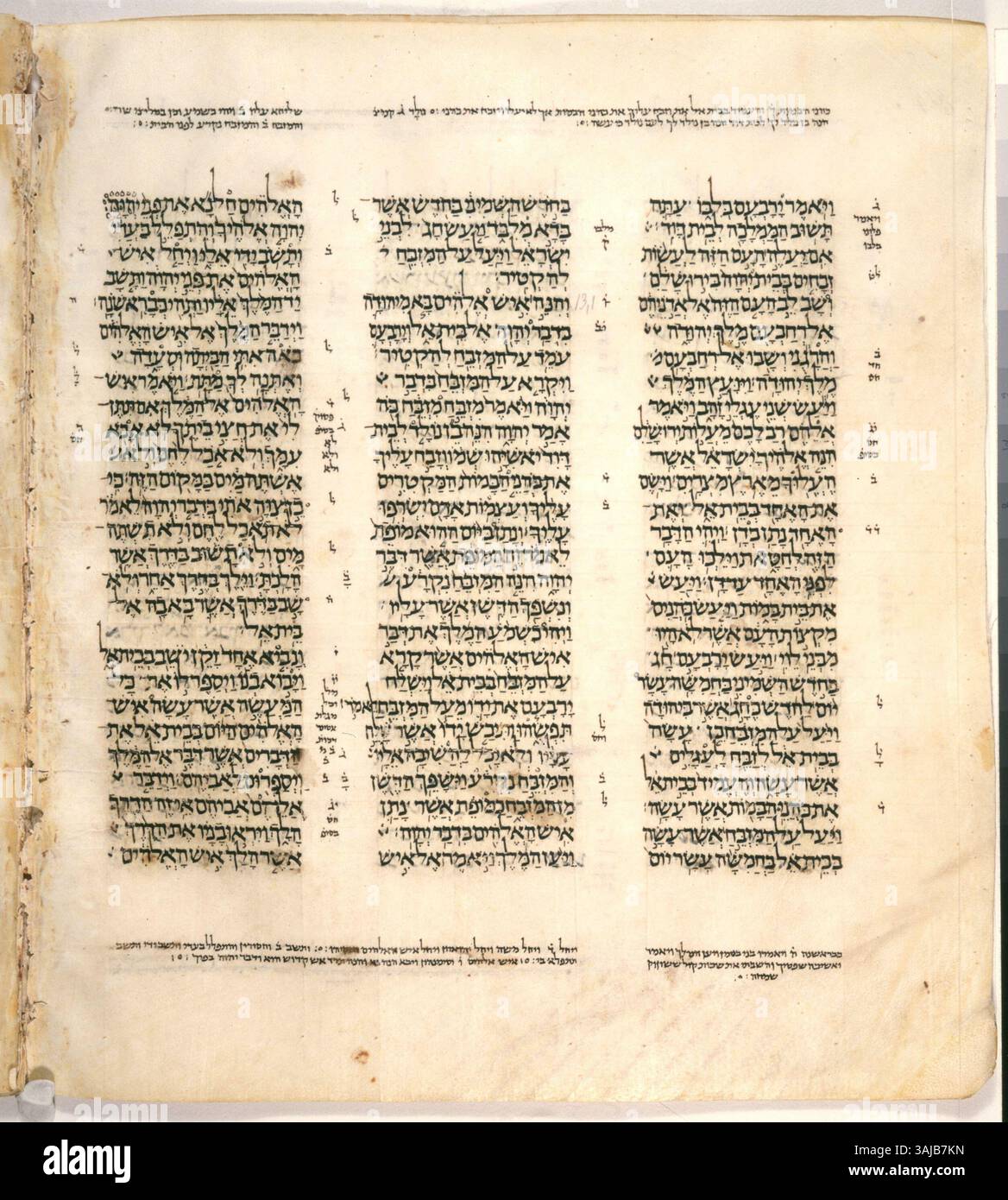 Folio 194b of the Leningrad Codex, dated between 1008 and 1011 ...