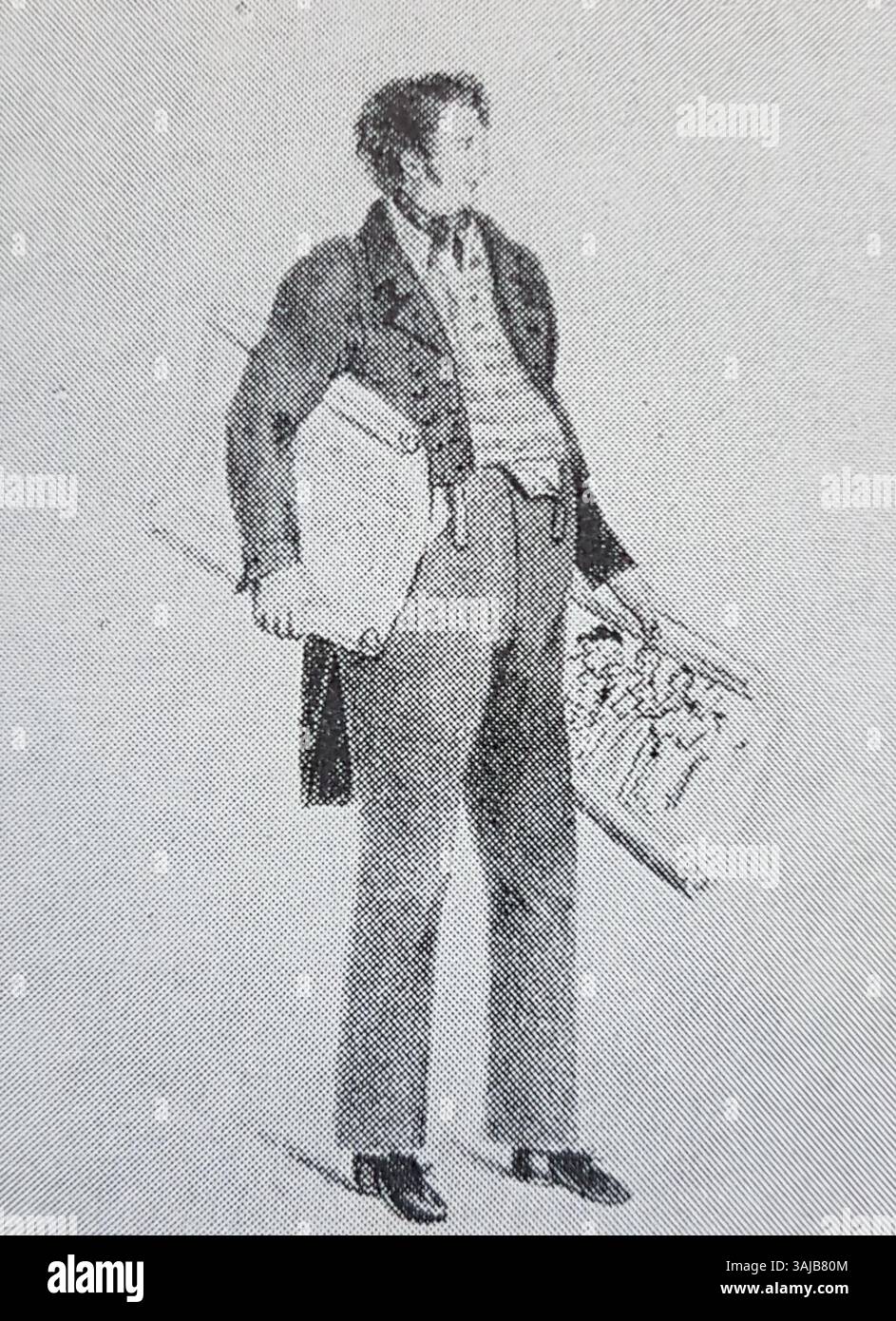 This self-portrait of Carl Teodor LÃ¶wstÃ¤dt is a faithful reproduction ...