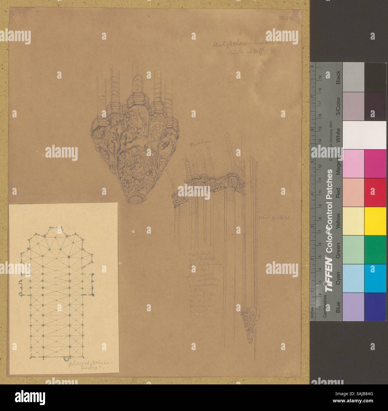 This image shows the console of the nave at the Doberan Minster, with a ...