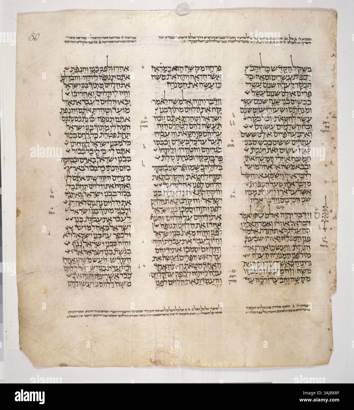 The 158th page of the Leningrad Codex, created between 1008 and 1011 ...