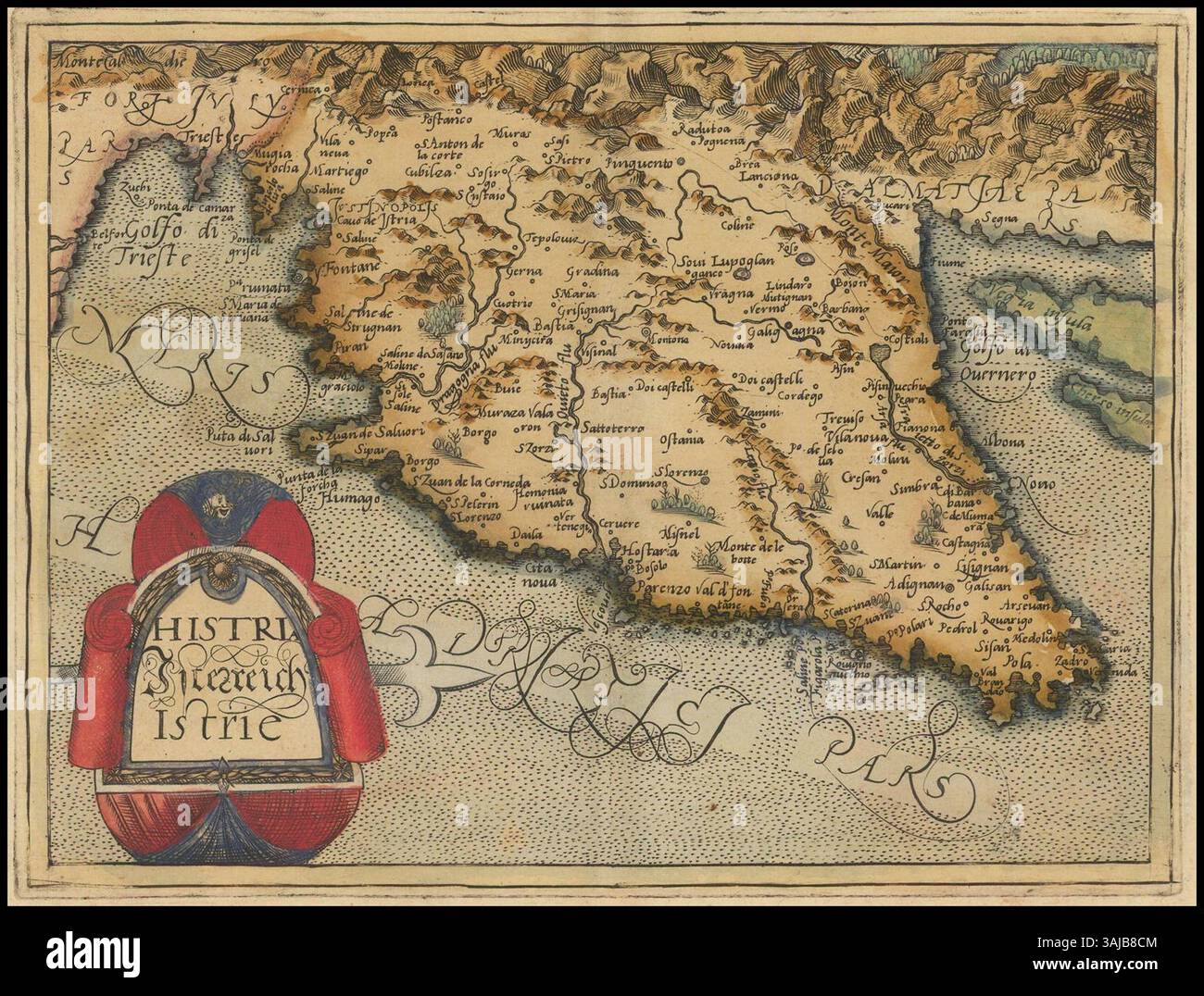 This 1579 map by Johannes Matalius Metellus depicts the region of ...