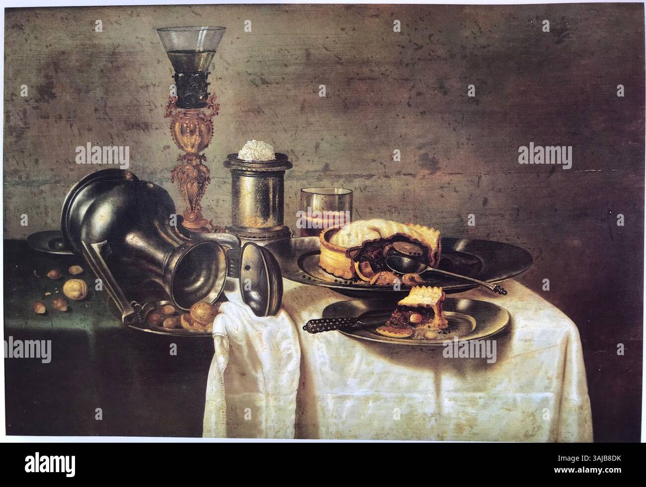 Cornelis Mahu’s 1646 still life features a Jan Steen pitcher, a goblet ...