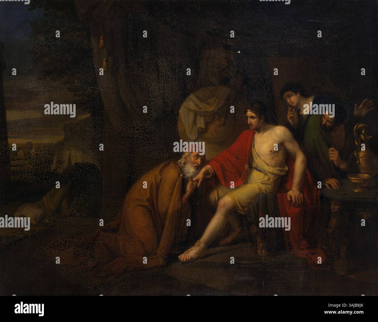 Alexey Markov's 1824 painting portrays King Priam begging Achilles for ...