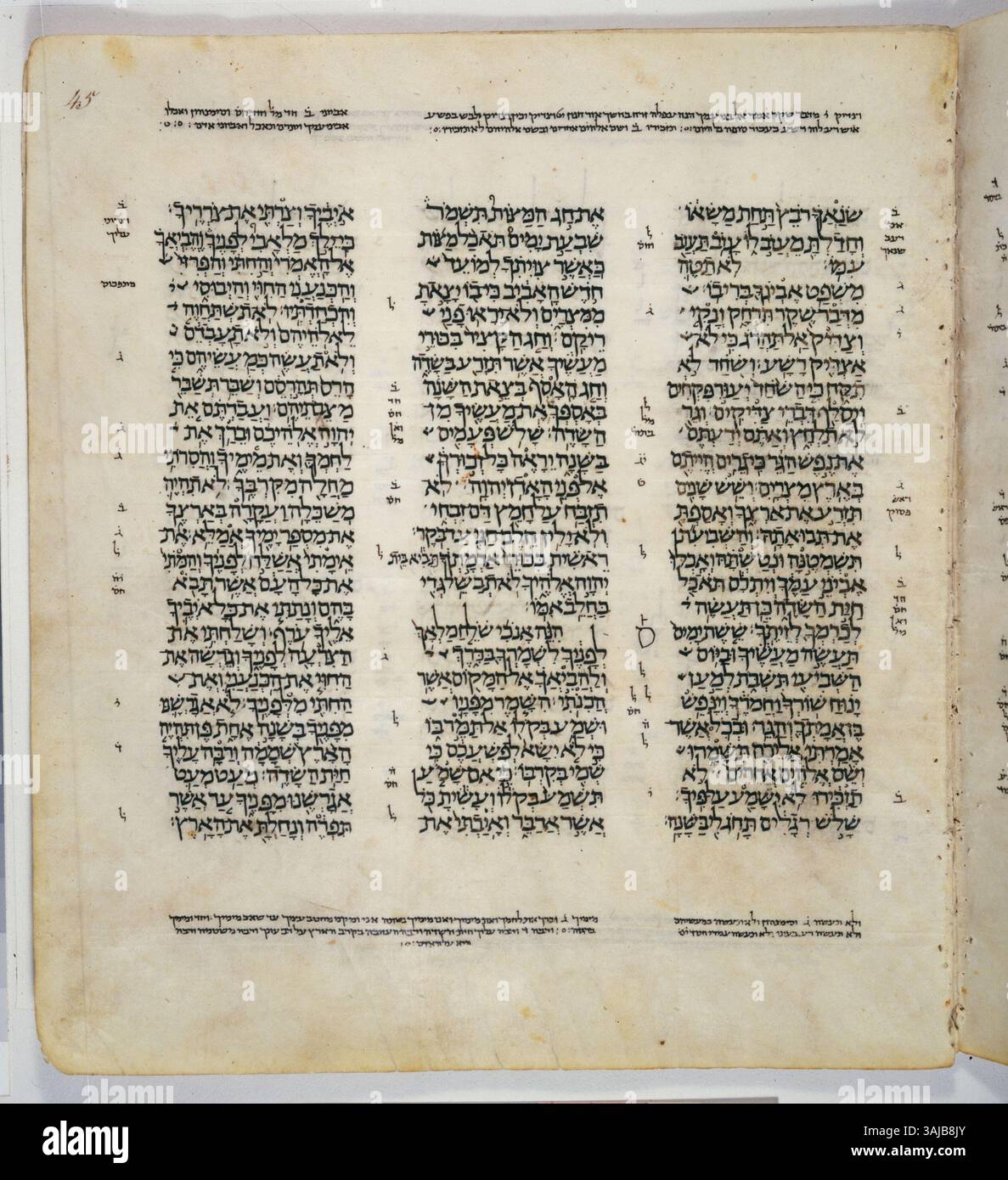 The 88th page of the Leningrad Codex, dated between 1008 and 1011 ...