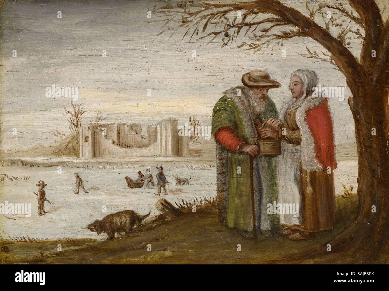 This 17th-century Dutch painting, created between 1600 and 1700, is ...