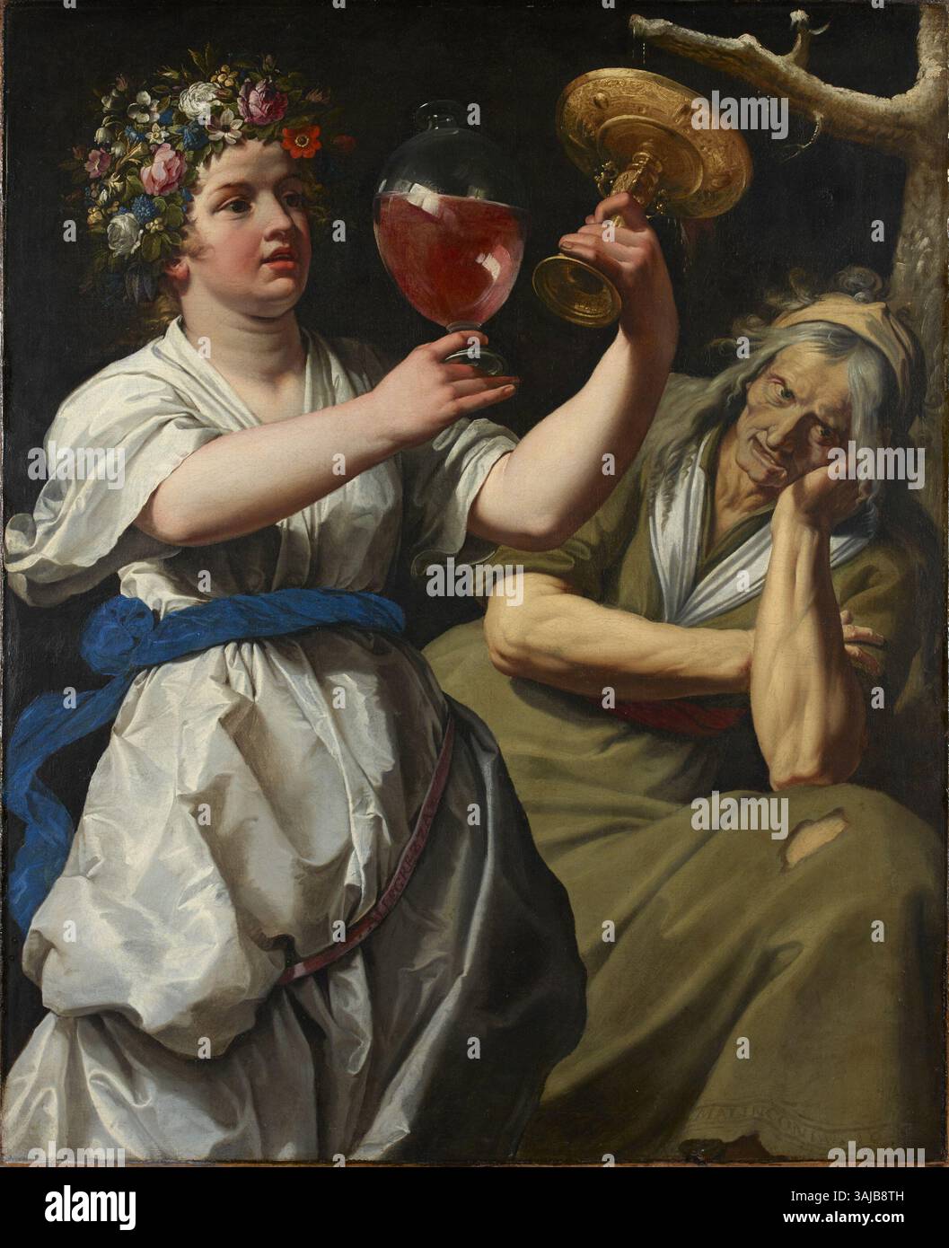 This 1628 oil on canvas painting by Abraham Janssens represents an ...