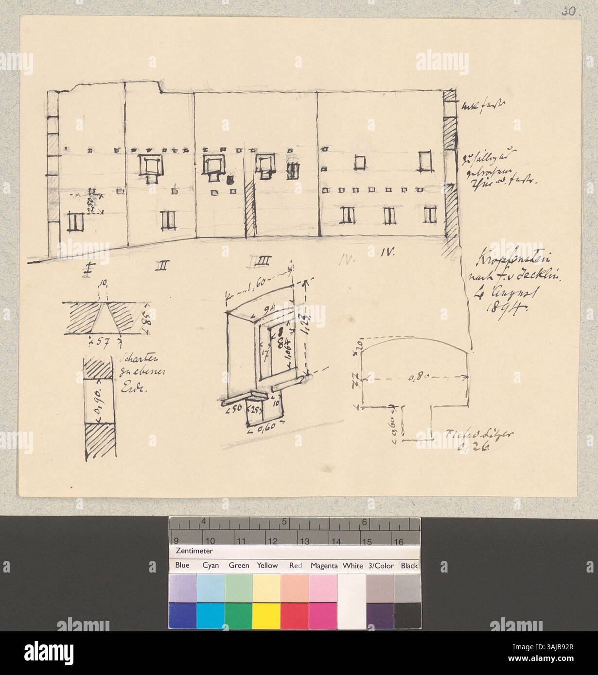 This image presents a cross-section of the Kropfenstein ruins in ...