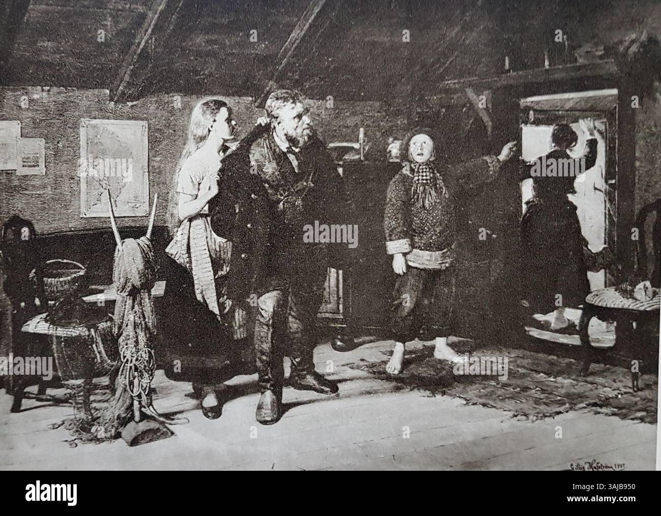 'Nödskott' (Emergency Shot) by Gillis Hafström portrays a dramatic ...