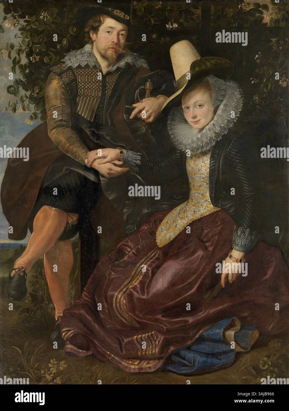 This double portrait by Peter Paul Rubens, created between 1609 and ...