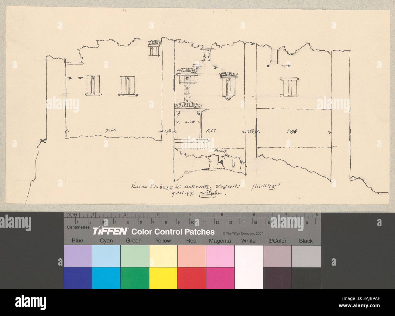 This 1897 illustration by Johann Rudolf Rahn depicts a cross-section of ...