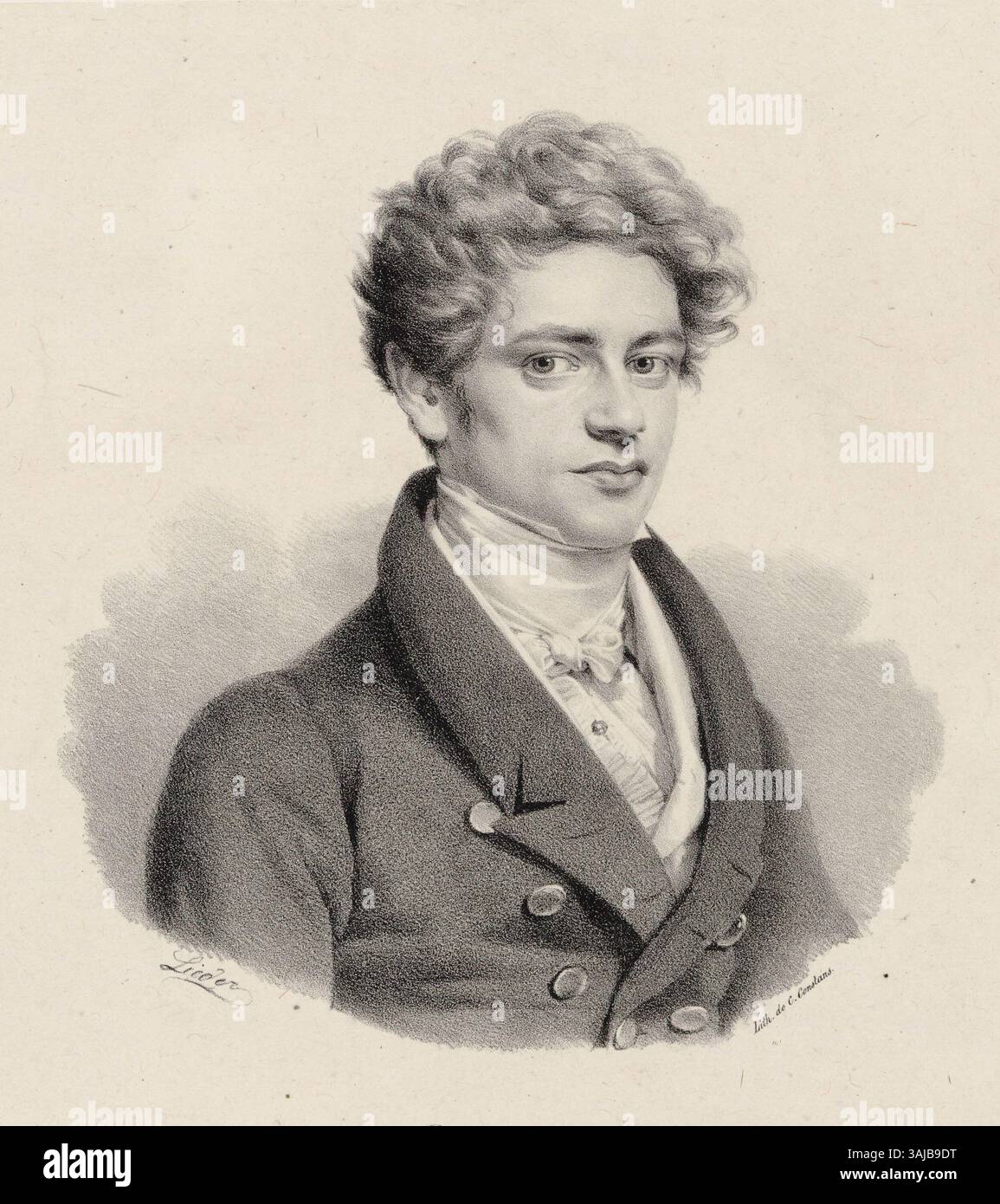 This lithograph by Friedrich Lieder from 1830 depicts Henri Herz, a ...