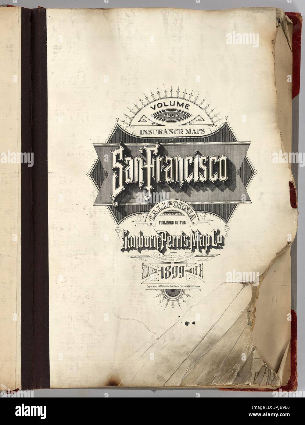 Published in 1905 by the Sanborn-Perris Map Company, this San Francisco ...