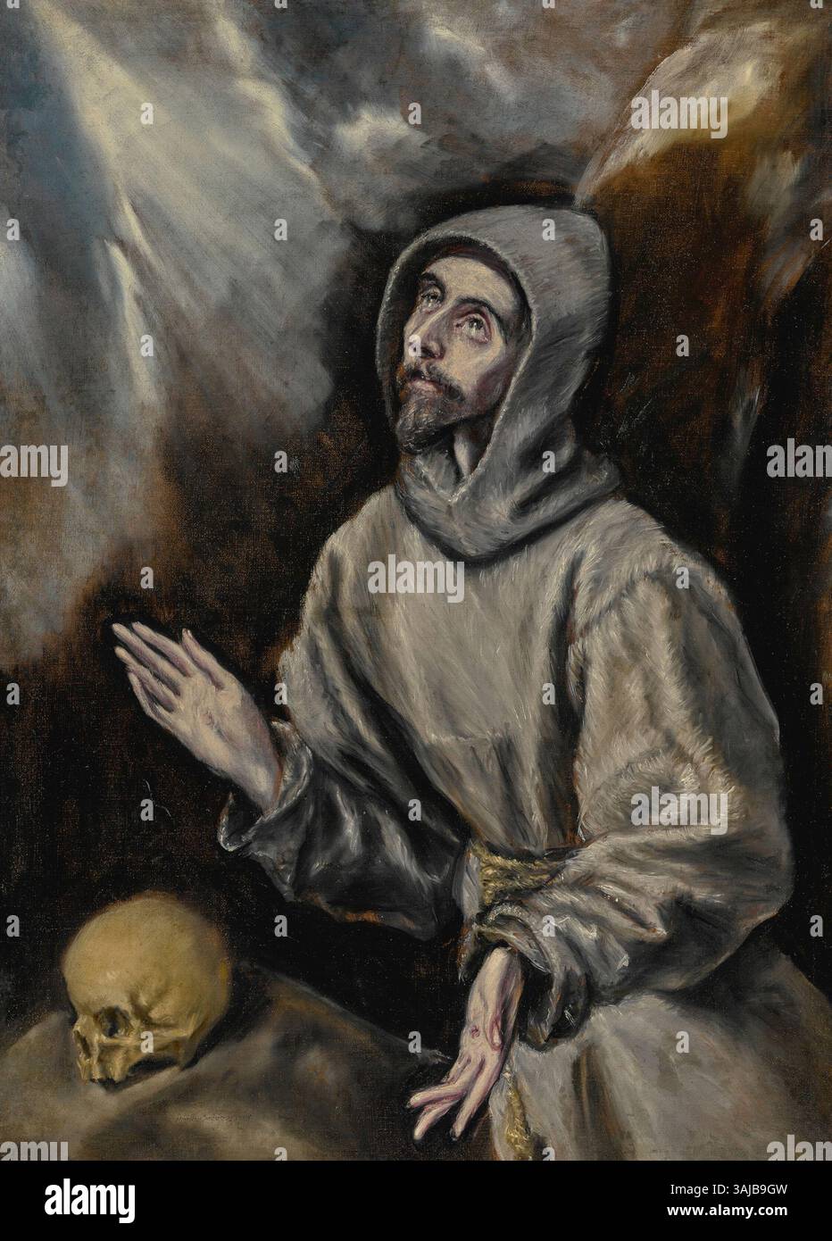 El Greco's 'Saint Francis Receives the Stigmata,' painted circa 1614 ...