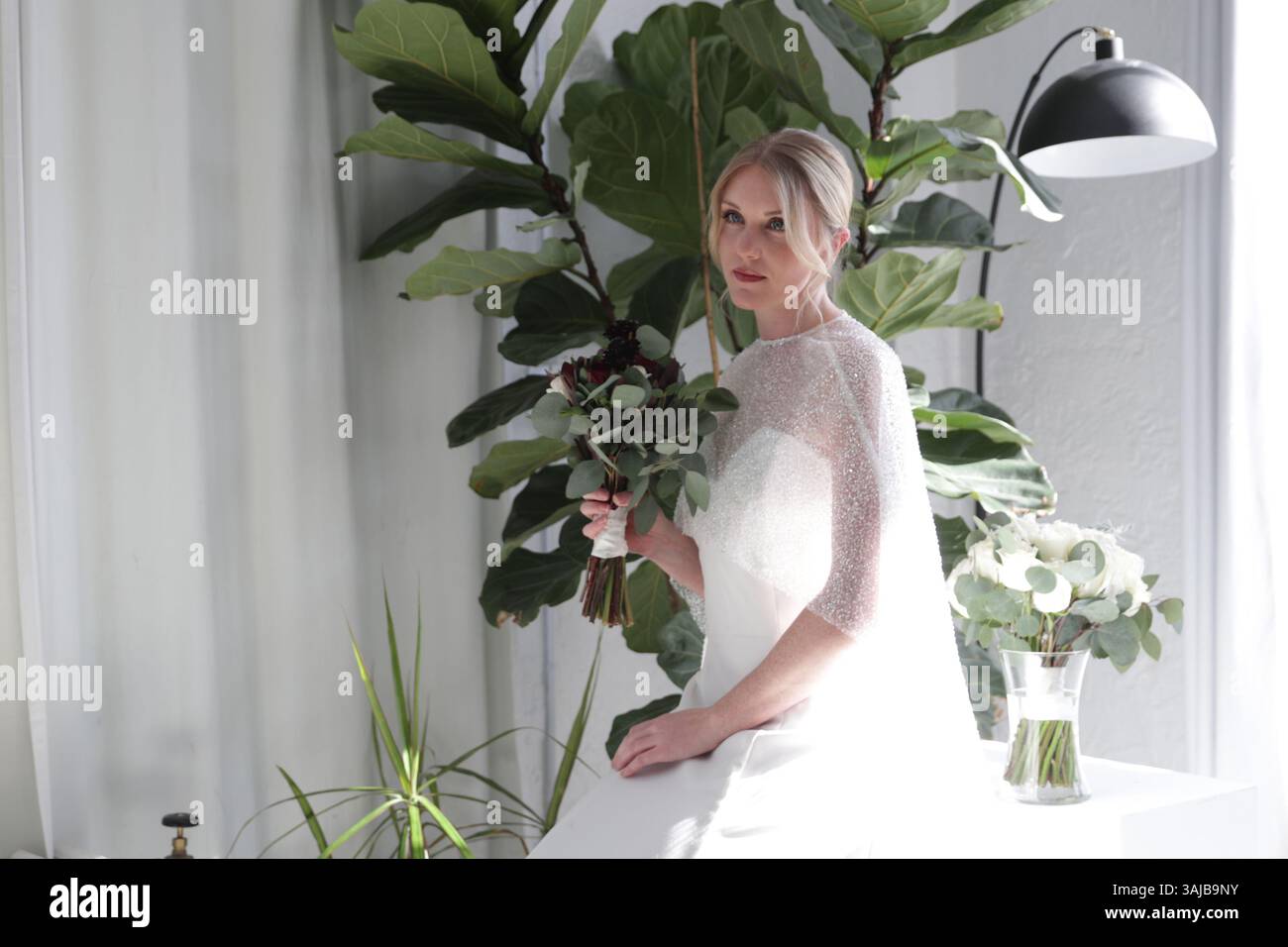 NEW YORK, NEW YORK – APRIL 09, 2025: Designer Evan Hirsch presents his ...