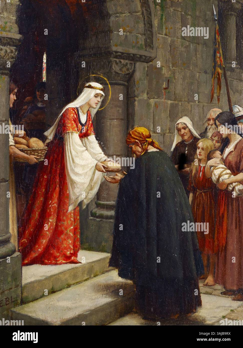 This painting, 'The Charity of Saint Elizabeth of Hungary' by Edmund ...