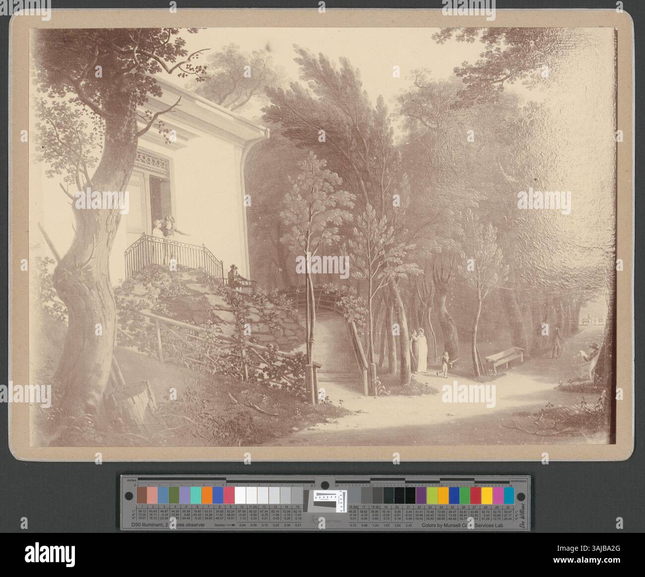 A photograph of a house displayed in the exhibition celebrating Johann ...