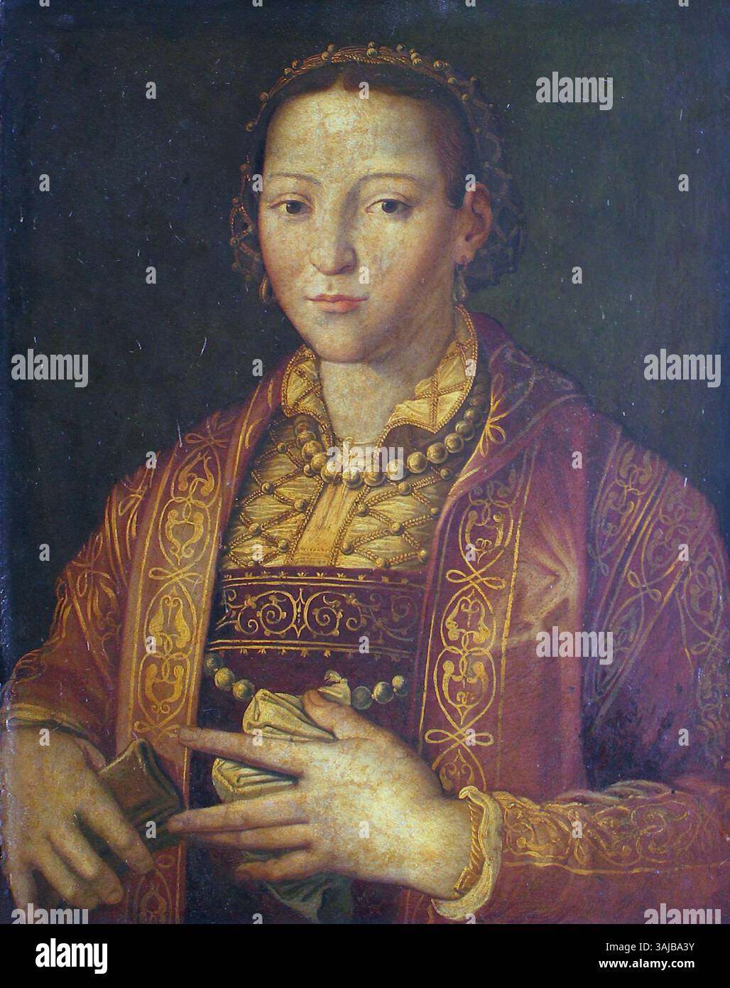 This 16th-century oil on panel is a copy after Bronzino's famous ...
