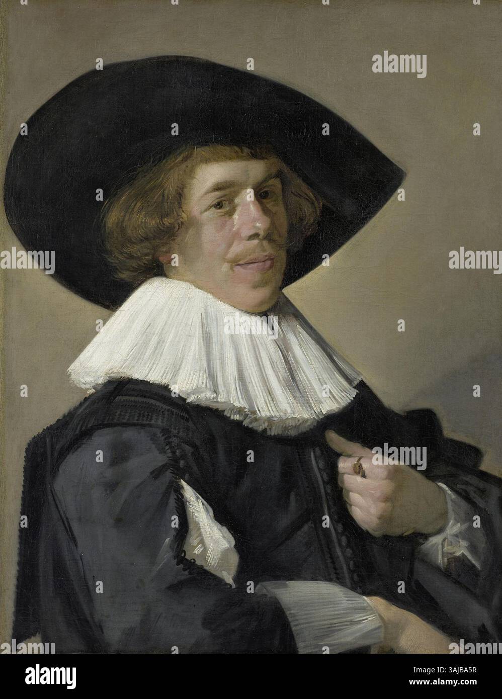 Frans Hals’s portrait of a man, possibly Jan Miense Molenaer, painted ...