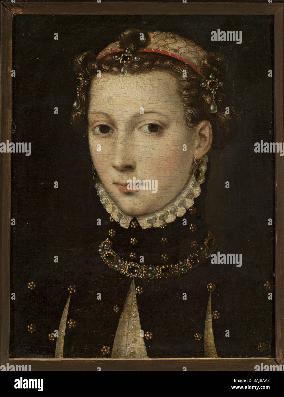This 1560s portrait, attributed to François Clouet or his circle ...