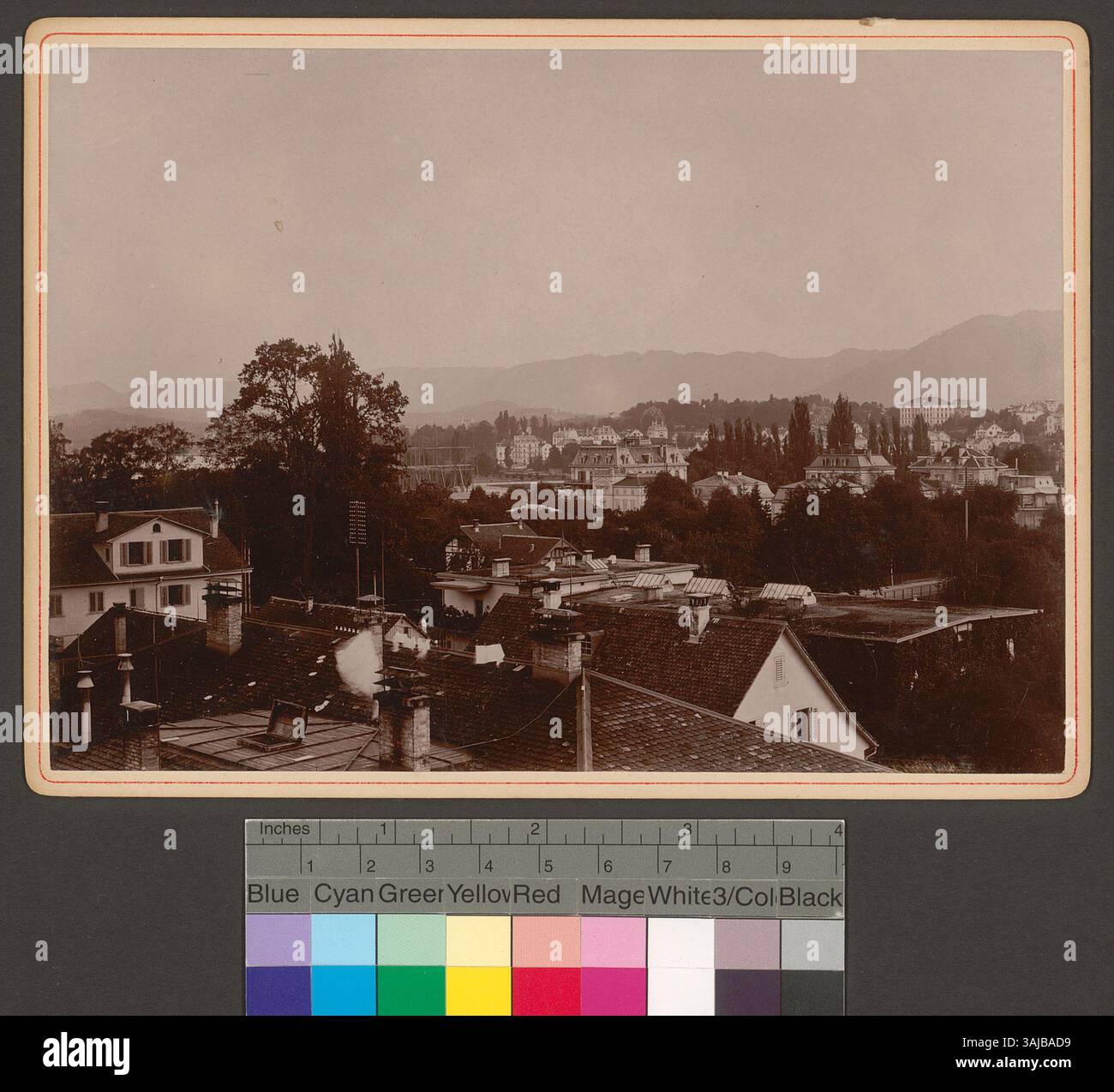 This 1890 photograph by Robert Breitinger shows a distant view towards ...