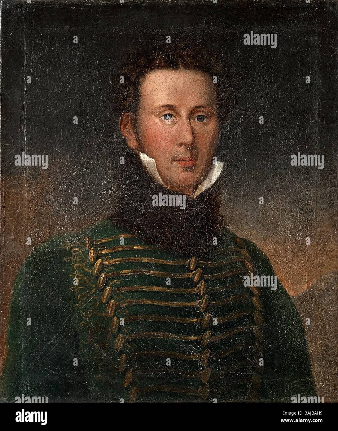 This 19th-century oil portrait by Jean-Baptiste Paulin Guérin depicts ...