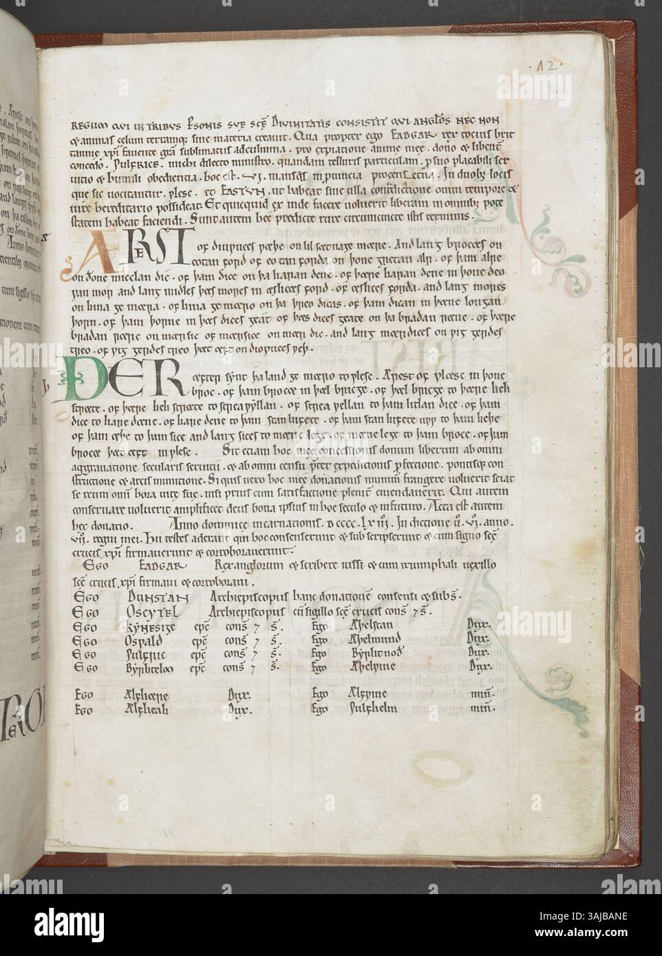 This page from the 'Codex Wintoniensis', dating from around 1130-1150 ...