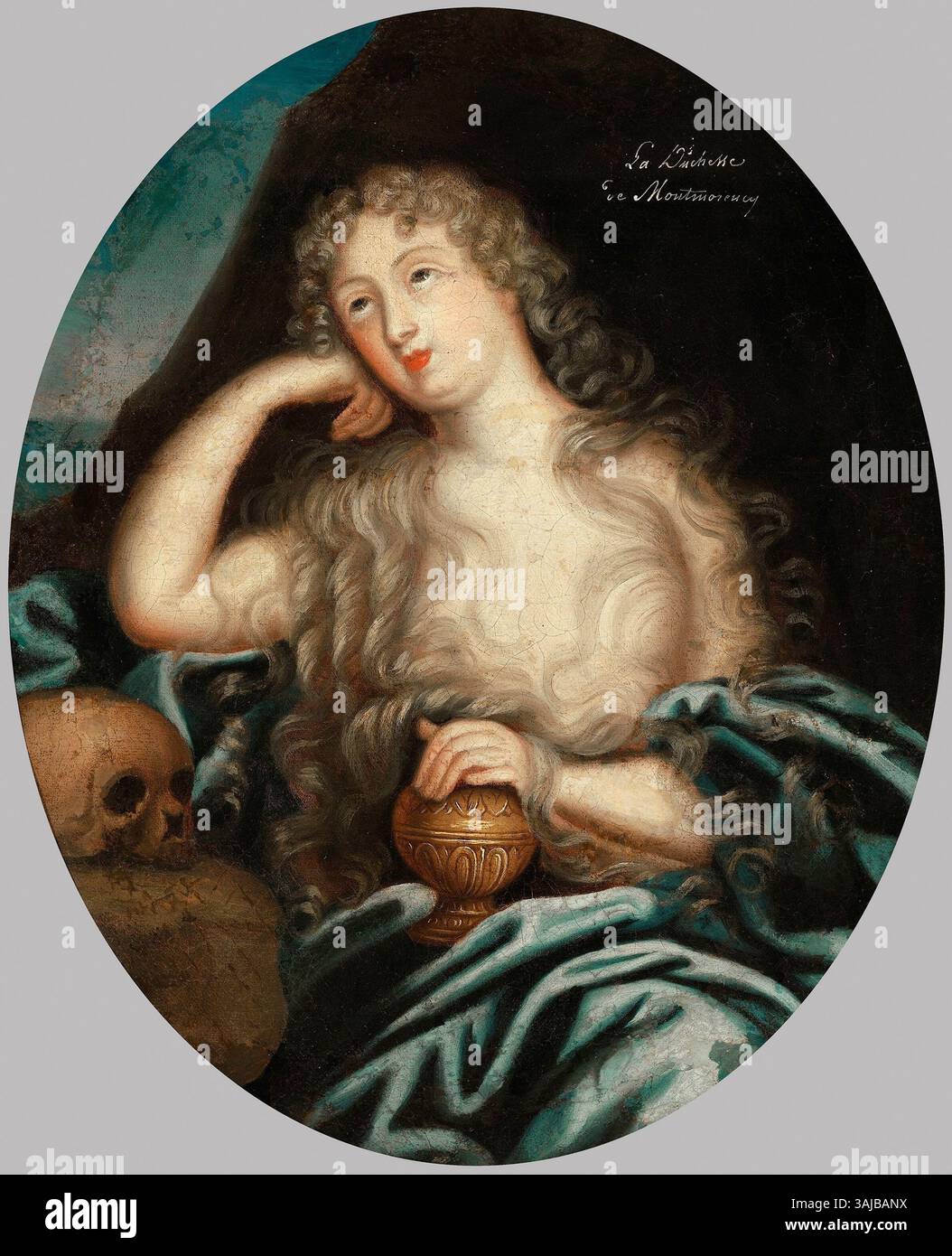 This 17th-century oil painting from an anonymous French artist depicts Isabelle de Ludres as ...
