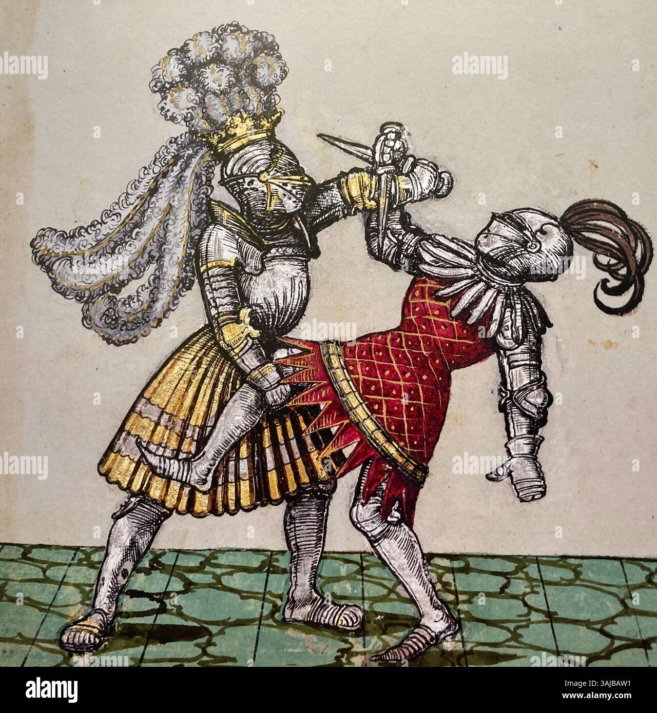 This early 16th-century miniature from the Freydal Tournament Book ...