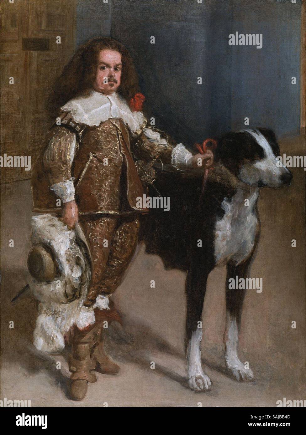 This portrait by Diego Velázquez, titled 'Enano con un perro' or ...