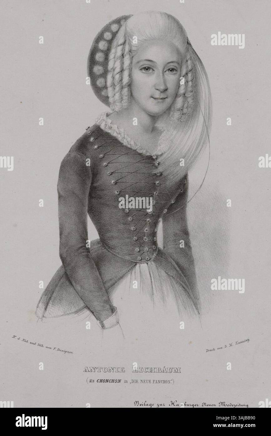 This engraving by Jean François Davignon depicts Antonie Eichbaum as ...