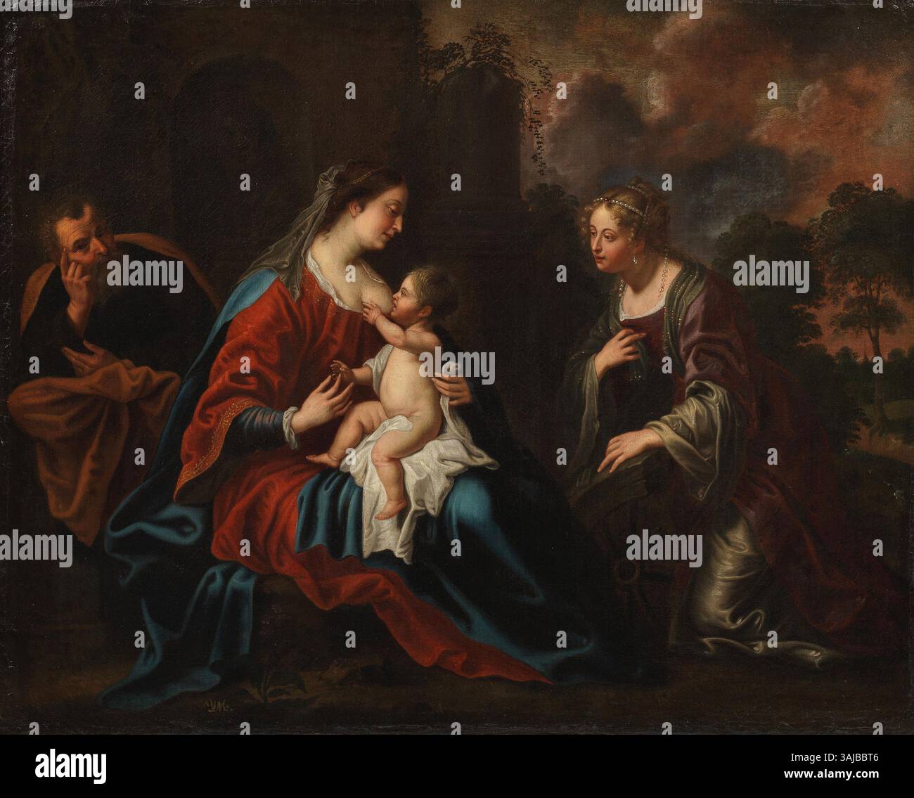 Vincent Malo (I)'s painting 'Madonna and Child with Saint Catherine of ...