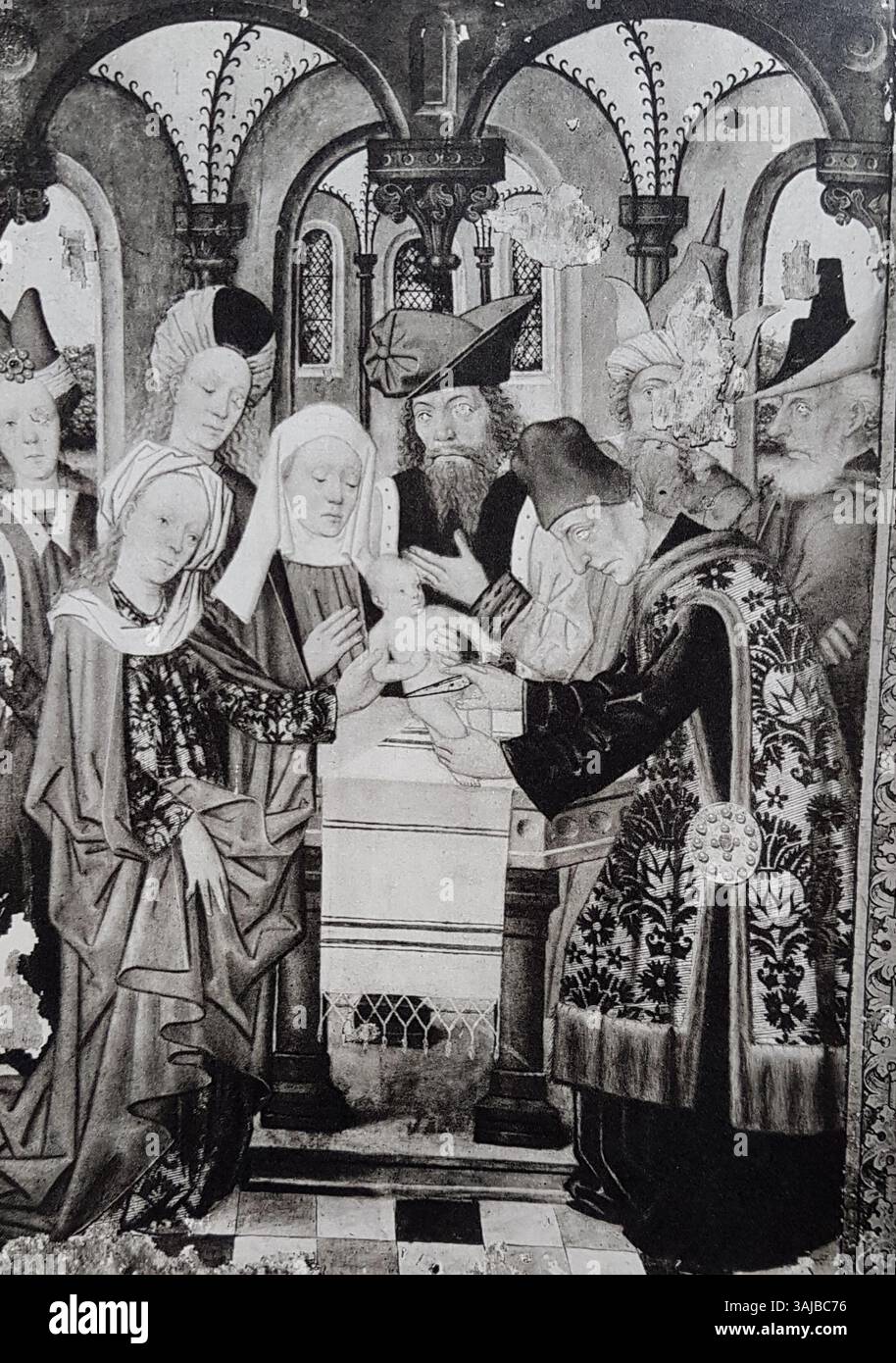 A painting by Hermen Rode depicting the circumcision scene, located on ...