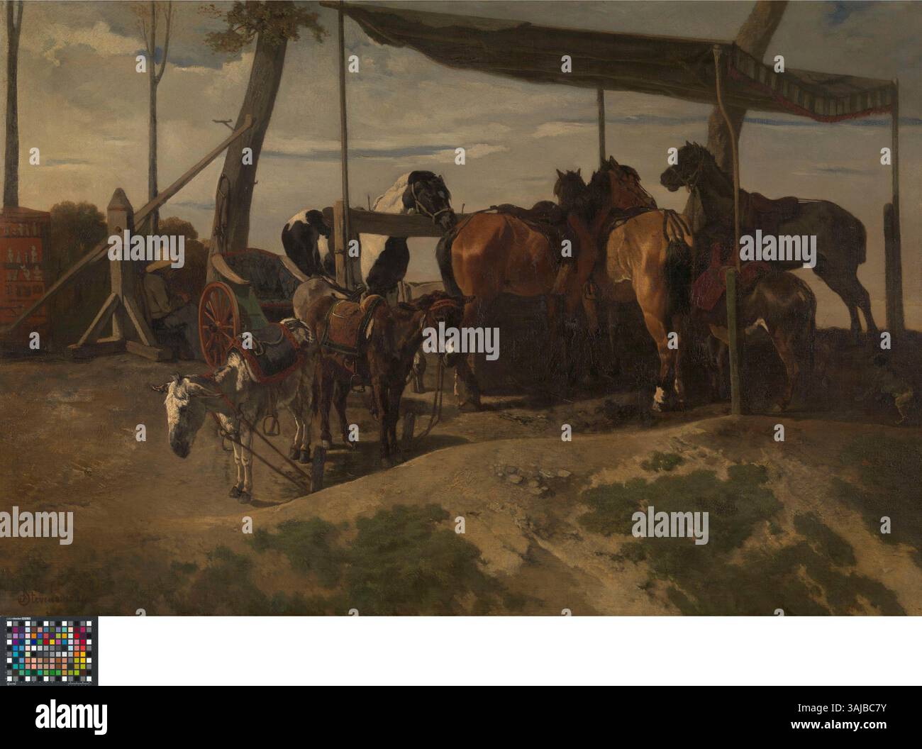 Joseph Stevens’ 1854 oil painting 'Horses and Donkeys for Hire ...