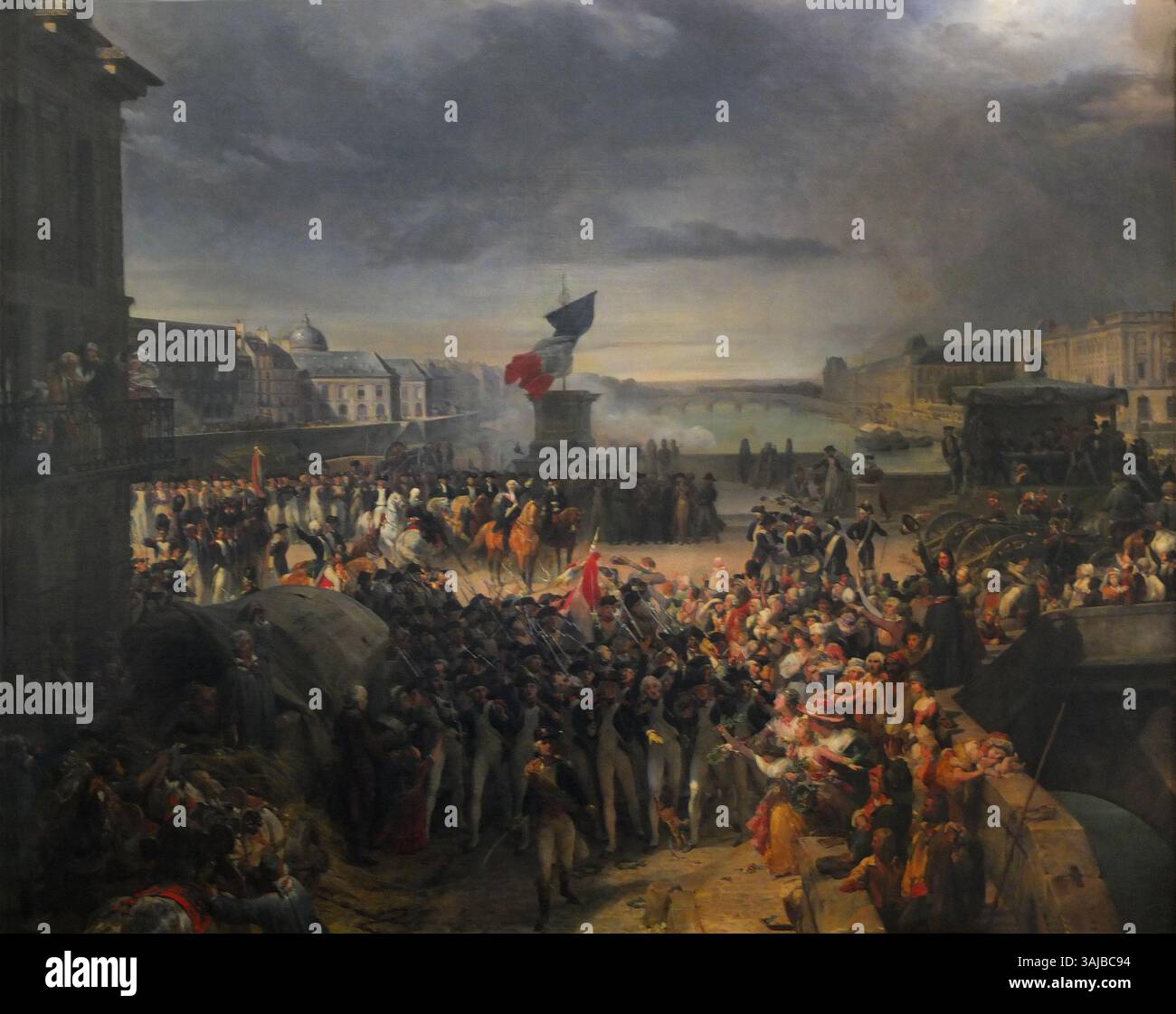 Léon Cogniet’s 1836 painting, 'The Paris National Guard on its way to ...