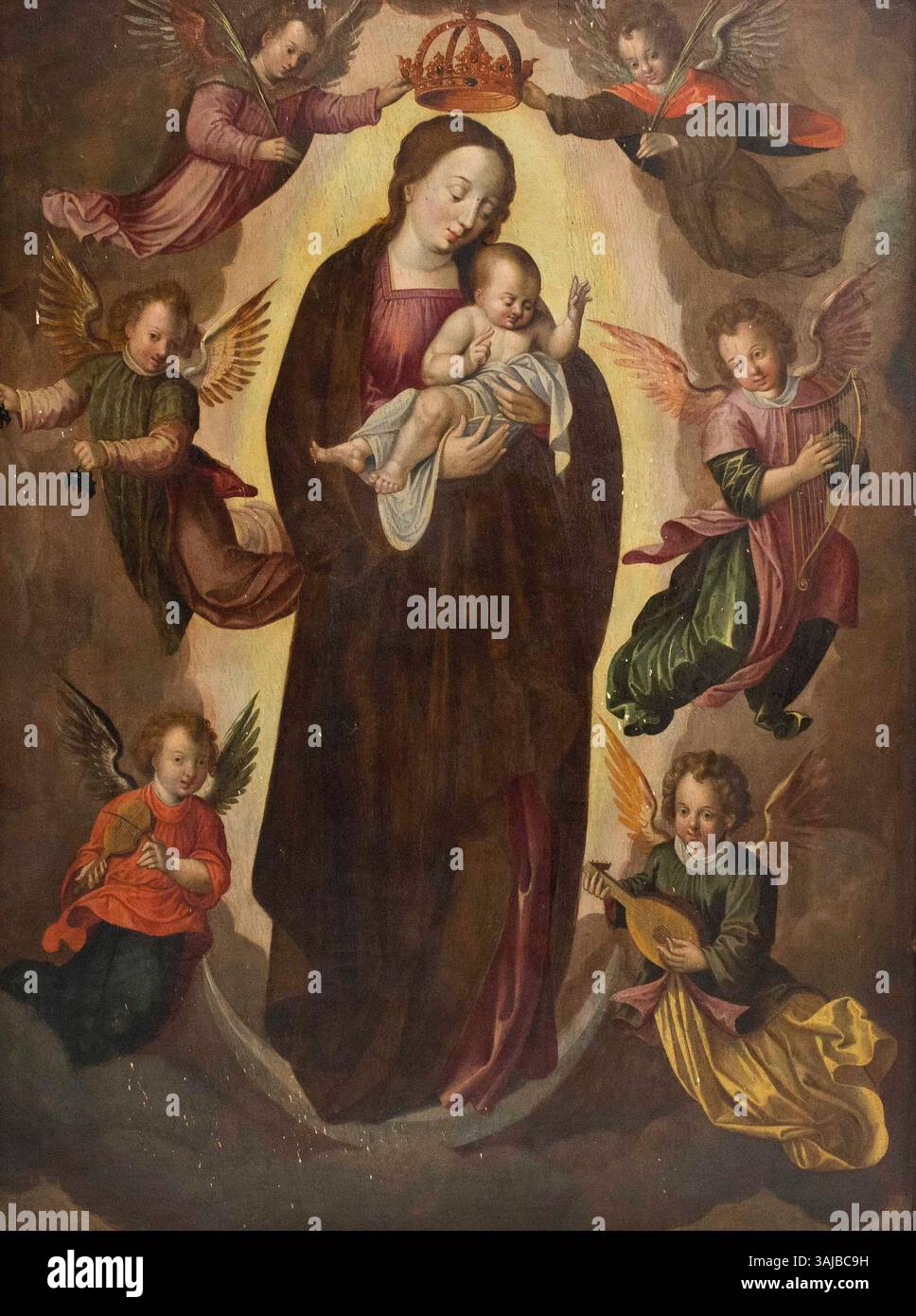 This 1600s German painting depicts the Virgin Mary with the Child ...