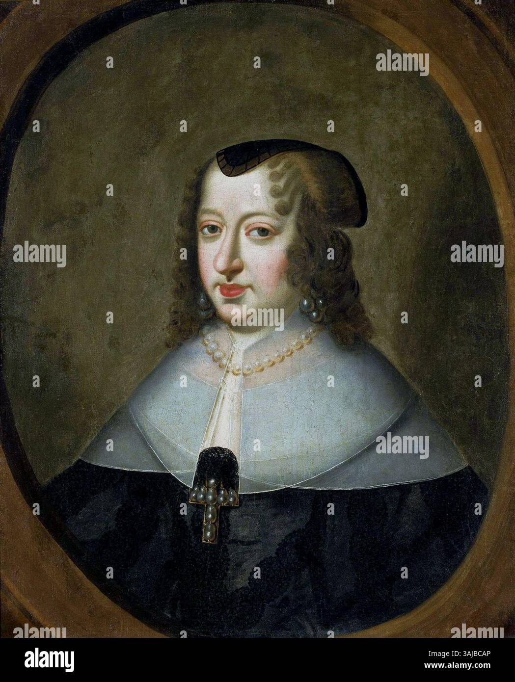 This 1640s portrait of Anne of Austria, widow of Louis XIII of France ...