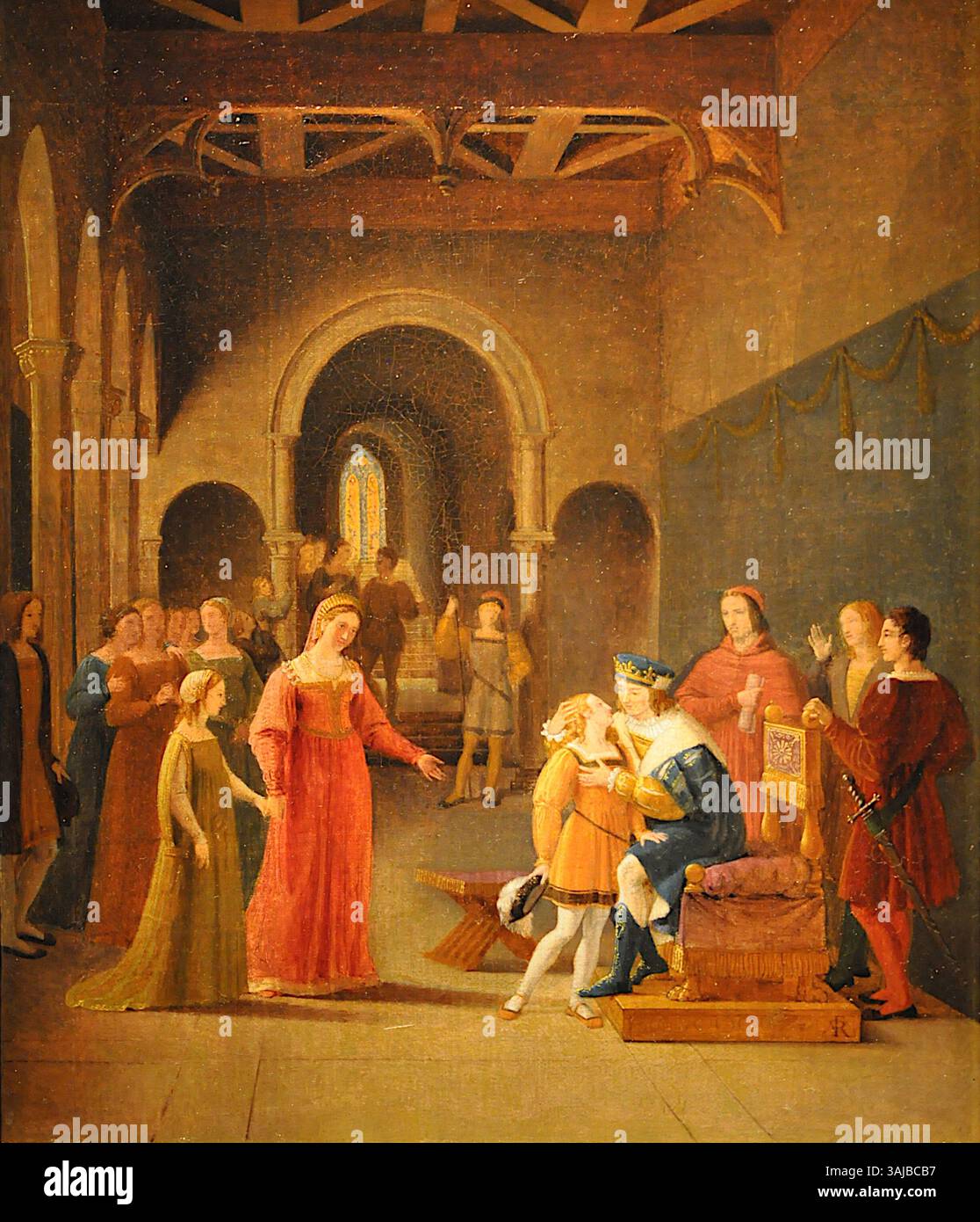 'François Ier presented as a child to Louis XII' by Fleury-François ...