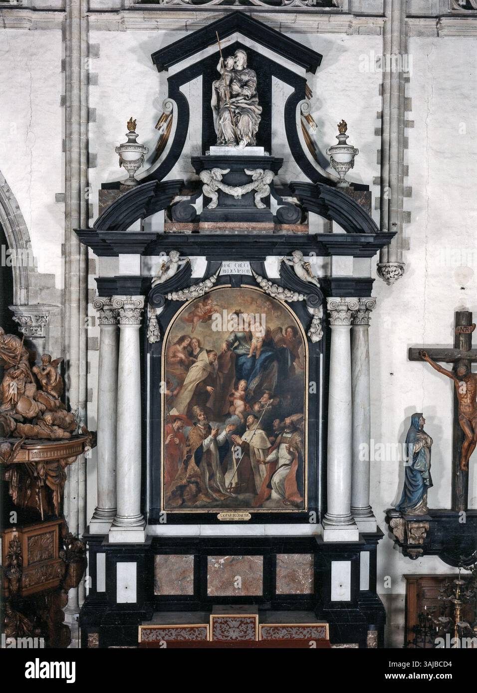 The *Altar of the Holy Cross* (1649-1650), created by Cornelis van ...